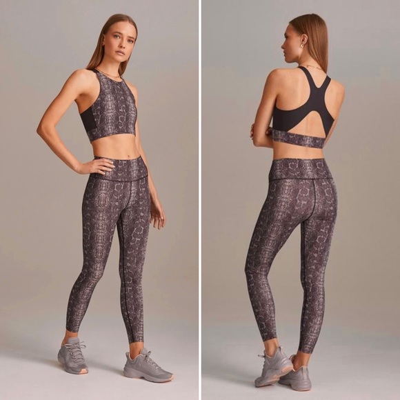 Varley | Pants & Jumpsuits | Varley Biona High Rise 78 Leggings Snakeskin Blush Boa Luna Century ...